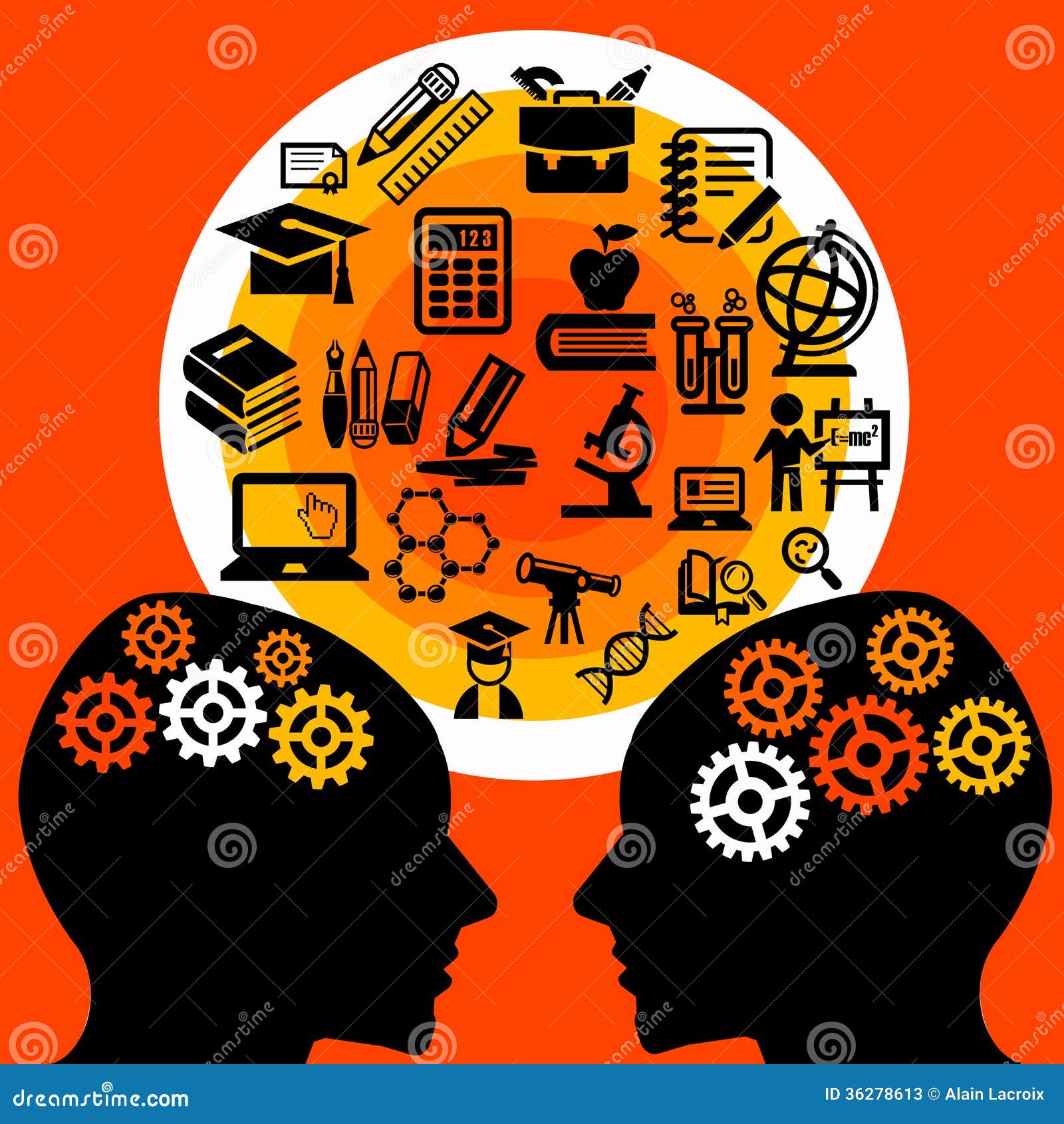 Science education stock illustration. Illustration of card - 36278613