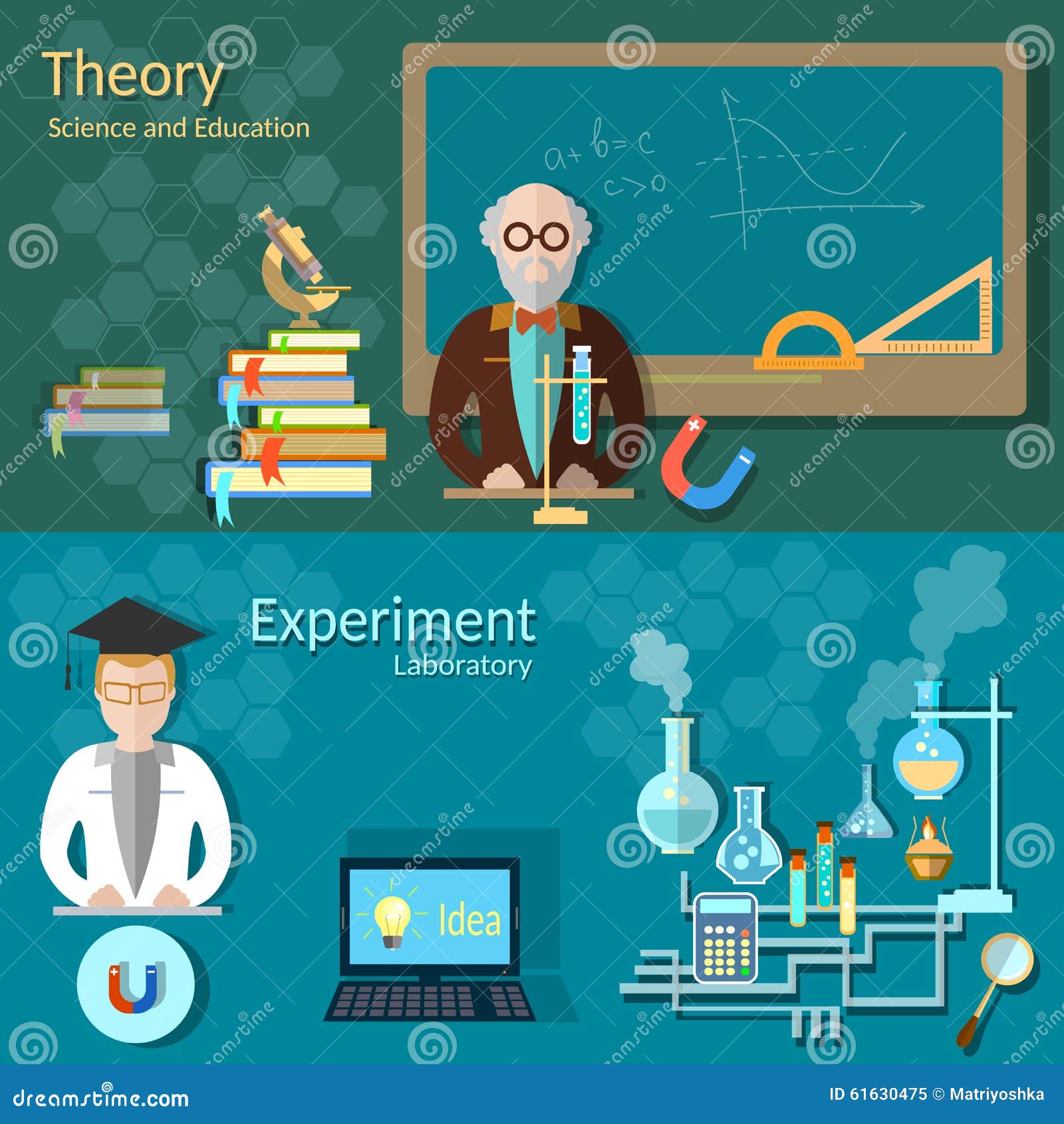 Science and Education: Teachers School Board Professor Stock Vector ...