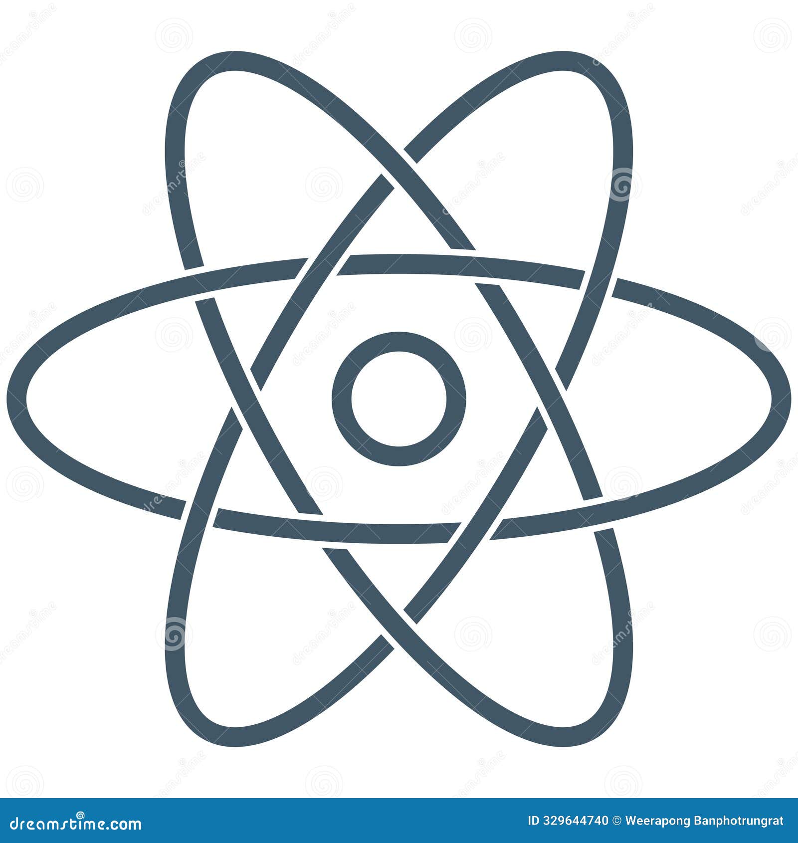 Atom Science Symbol, Molecule Sign, the Research of Scientists Stock ...