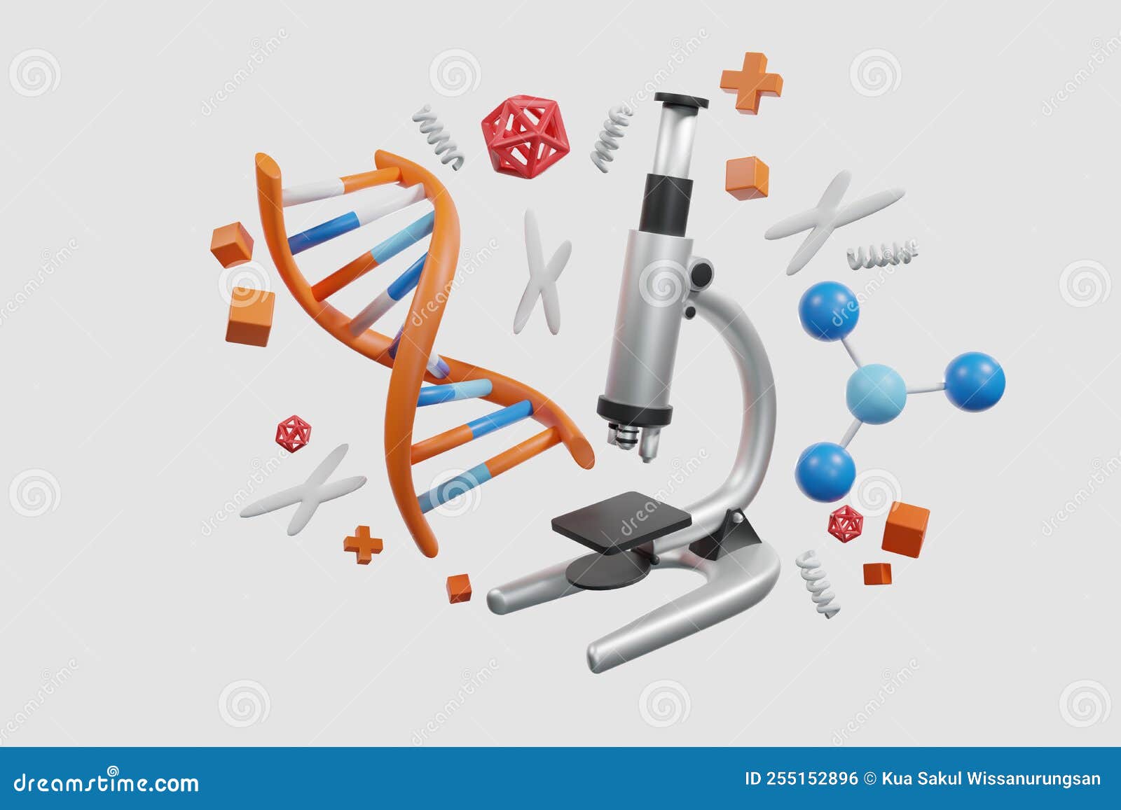 Science Elements Atomic Bottle DNA Molecule Plat of Bacteria, Paper and ...