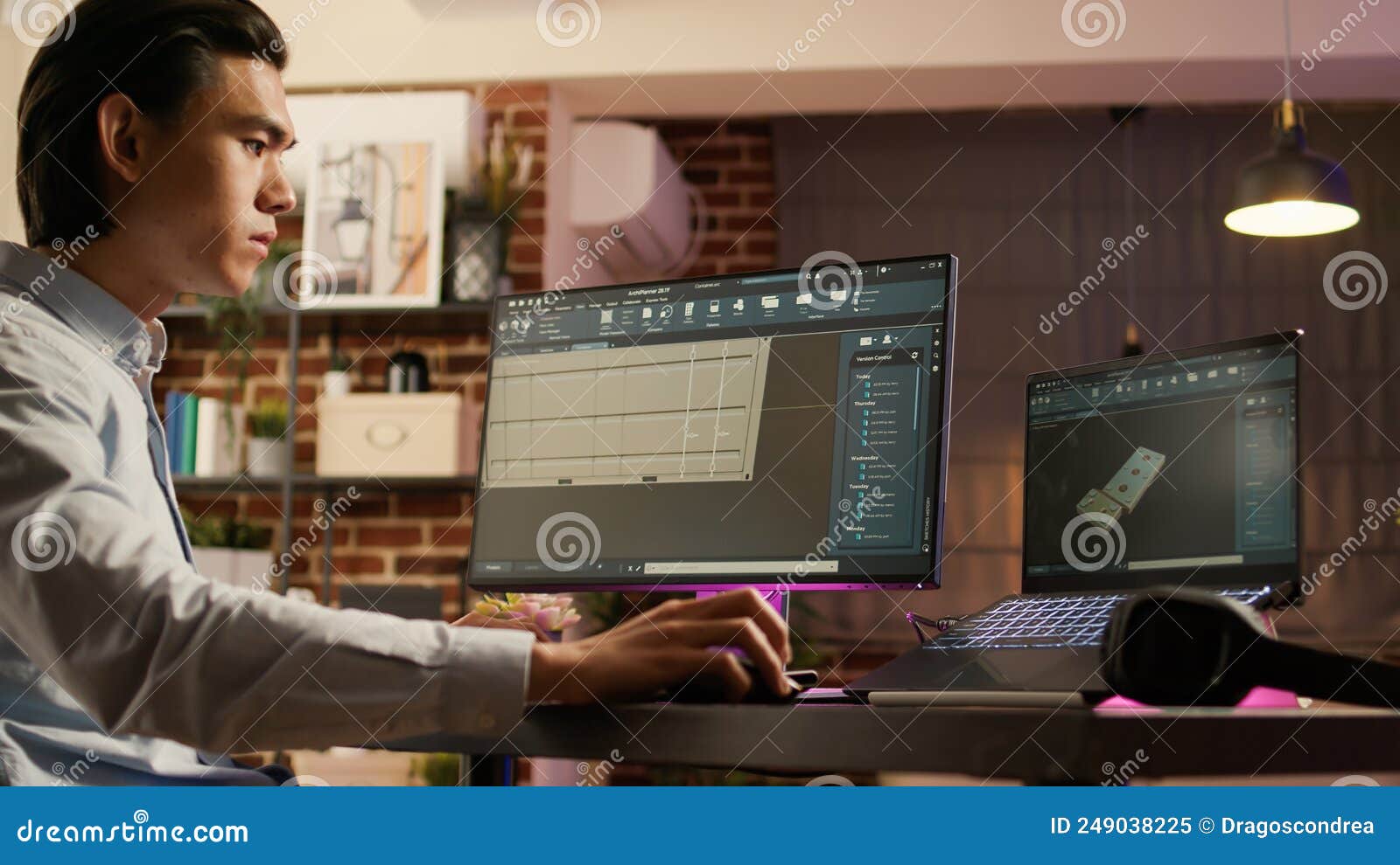 Science Engineer Developing Machine Engine and Industrial Product Stock ...