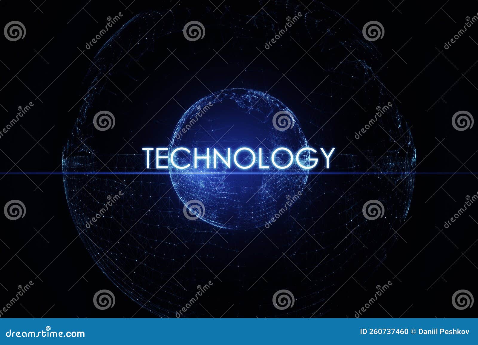 Science and Engineering Concept with Digital Technology Sign on Blue ...