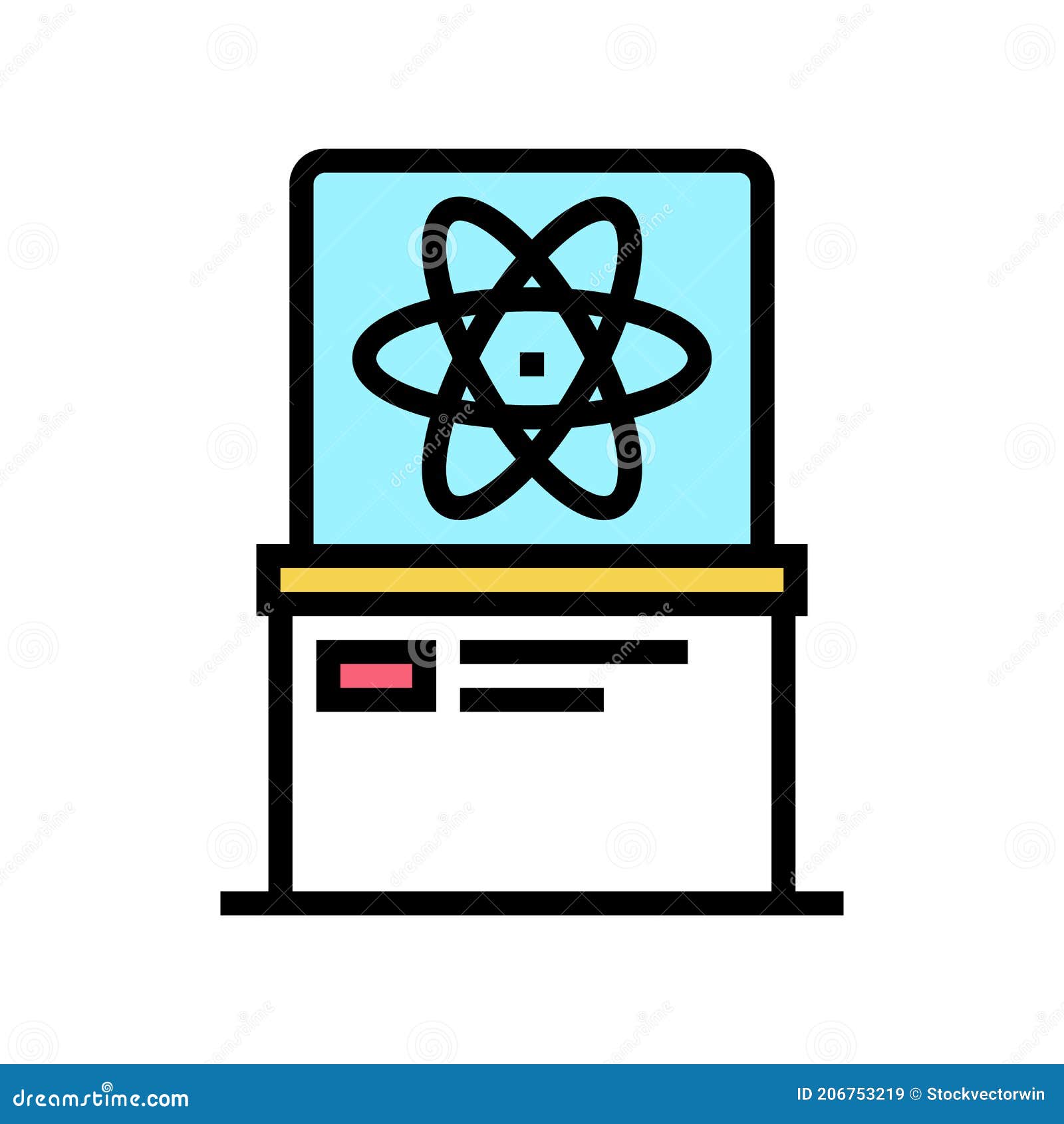 Science Exhibit Color Icon Vector Color Illustration Stock Illustration ...