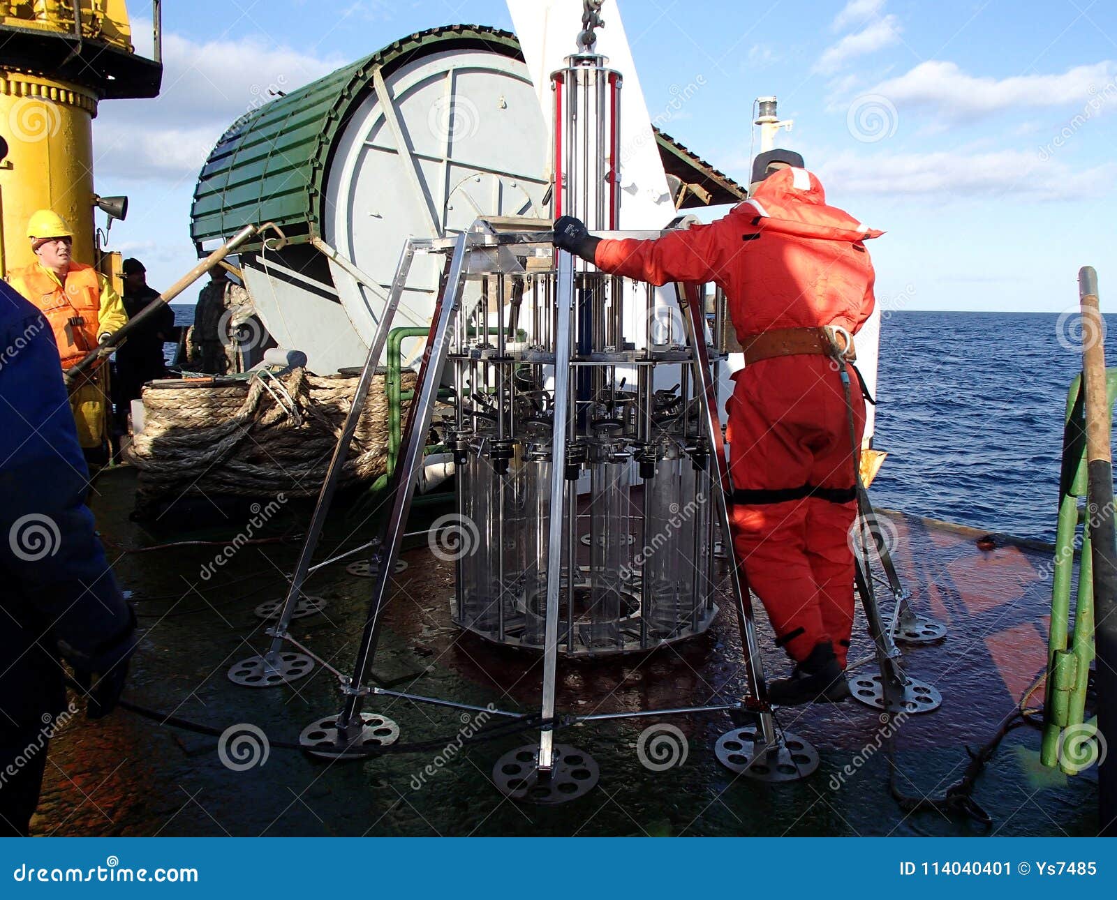 The Sea of Japan / Russia - December 01 2013: Science Expedition ...