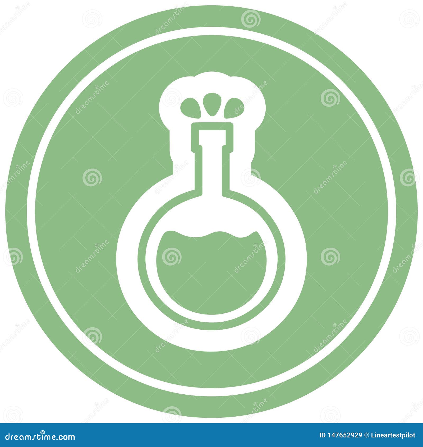 Science Experiment Circular Icon Stock Vector - Illustration of ...