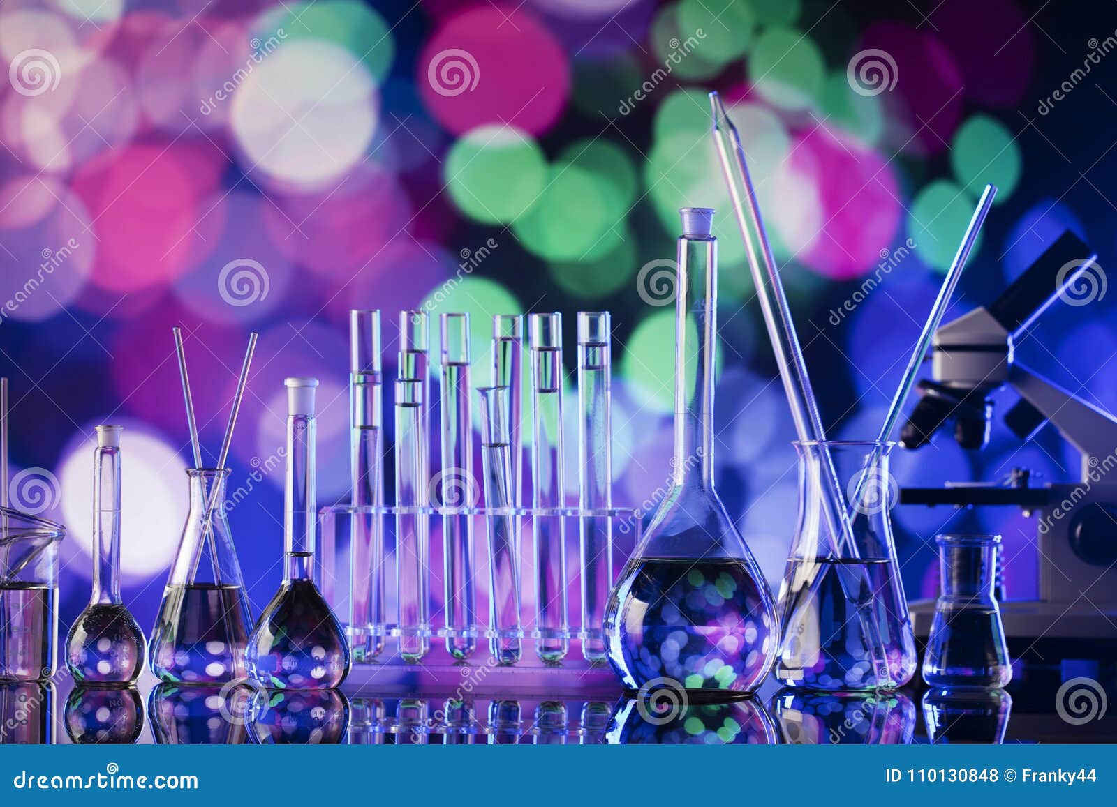 Science Experiment Concept Background. Place for Typography. Stock ...