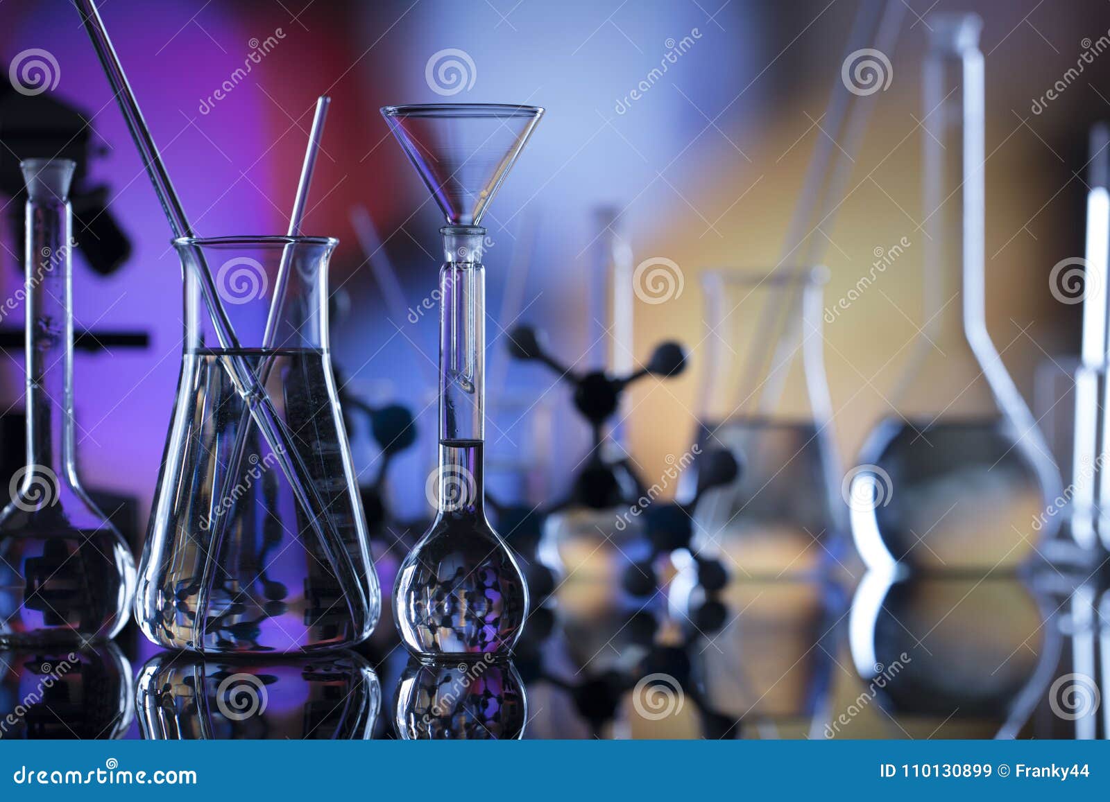 Science Experiment Concept Background. Place For Typography. Stock ...