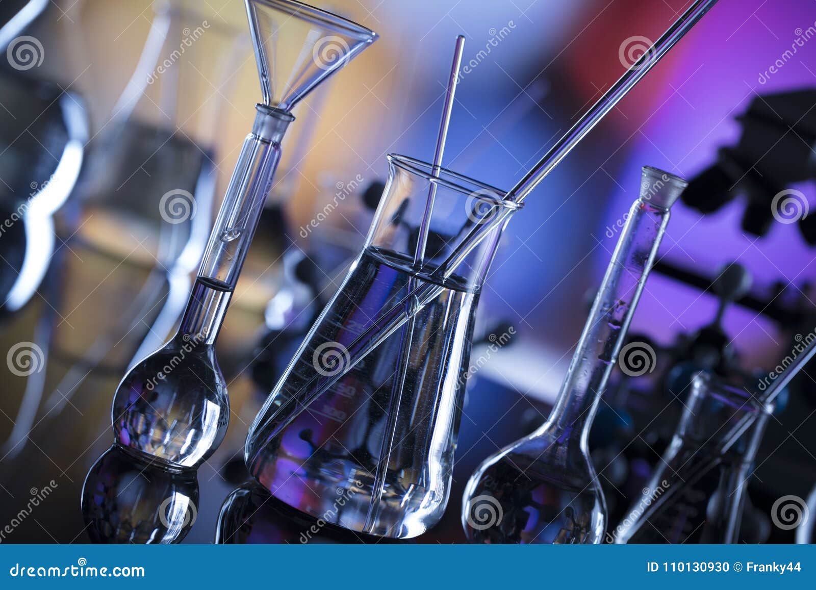 Science Experiment Concept Background. Place for Typography. Stock ...
