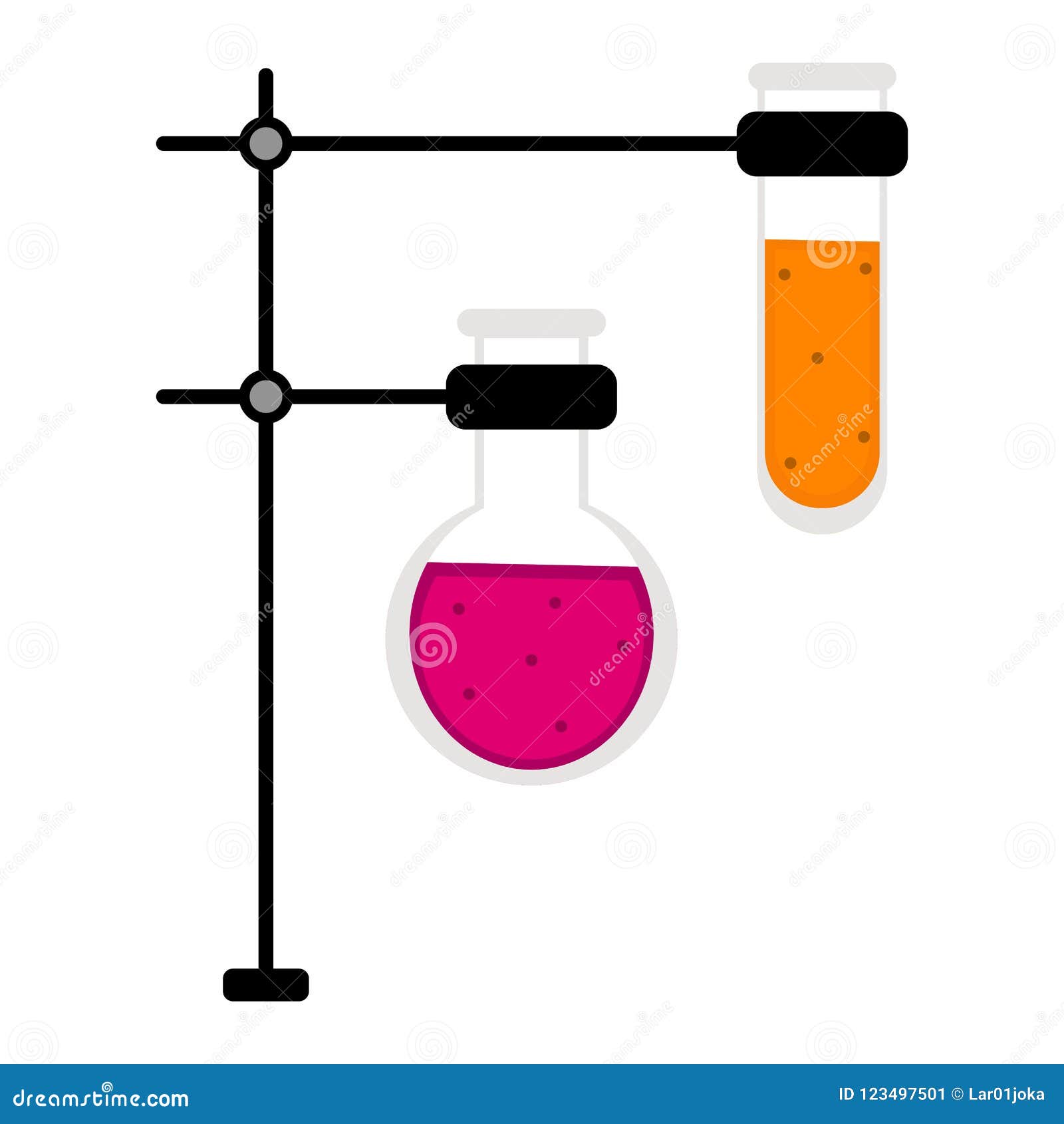Science experiment icon stock vector. Illustration of education - 123497501