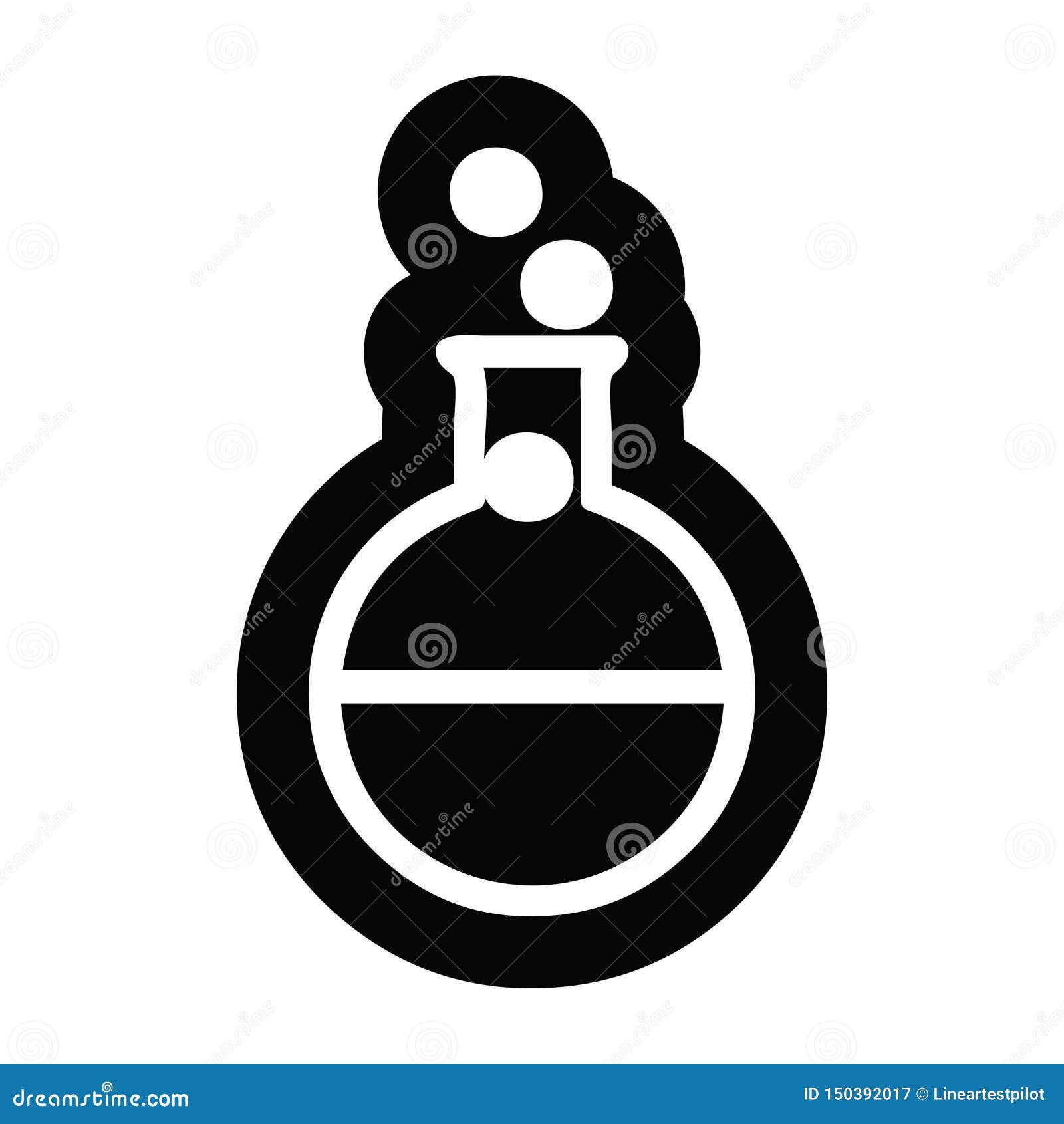 Science Experiment Icon Symbol Stock Vector - Illustration of vial ...