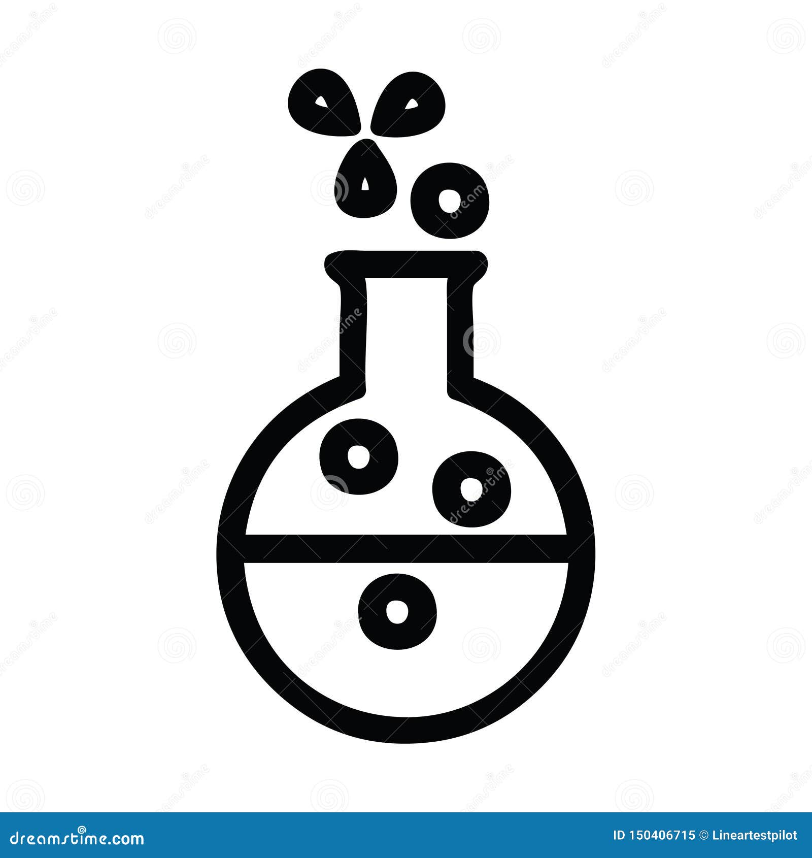 Science Experiment Icon Symbol Stock Vector - Illustration of symbol ...