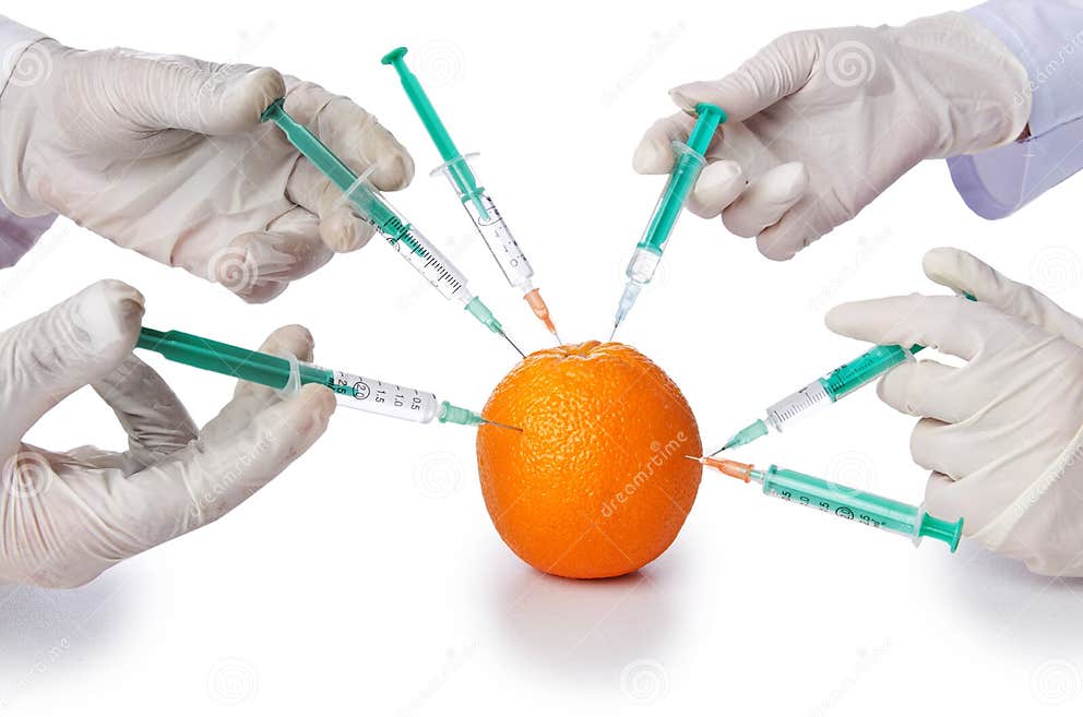 Science Experiment with Orange Stock Image - Image of medical, ideas ...