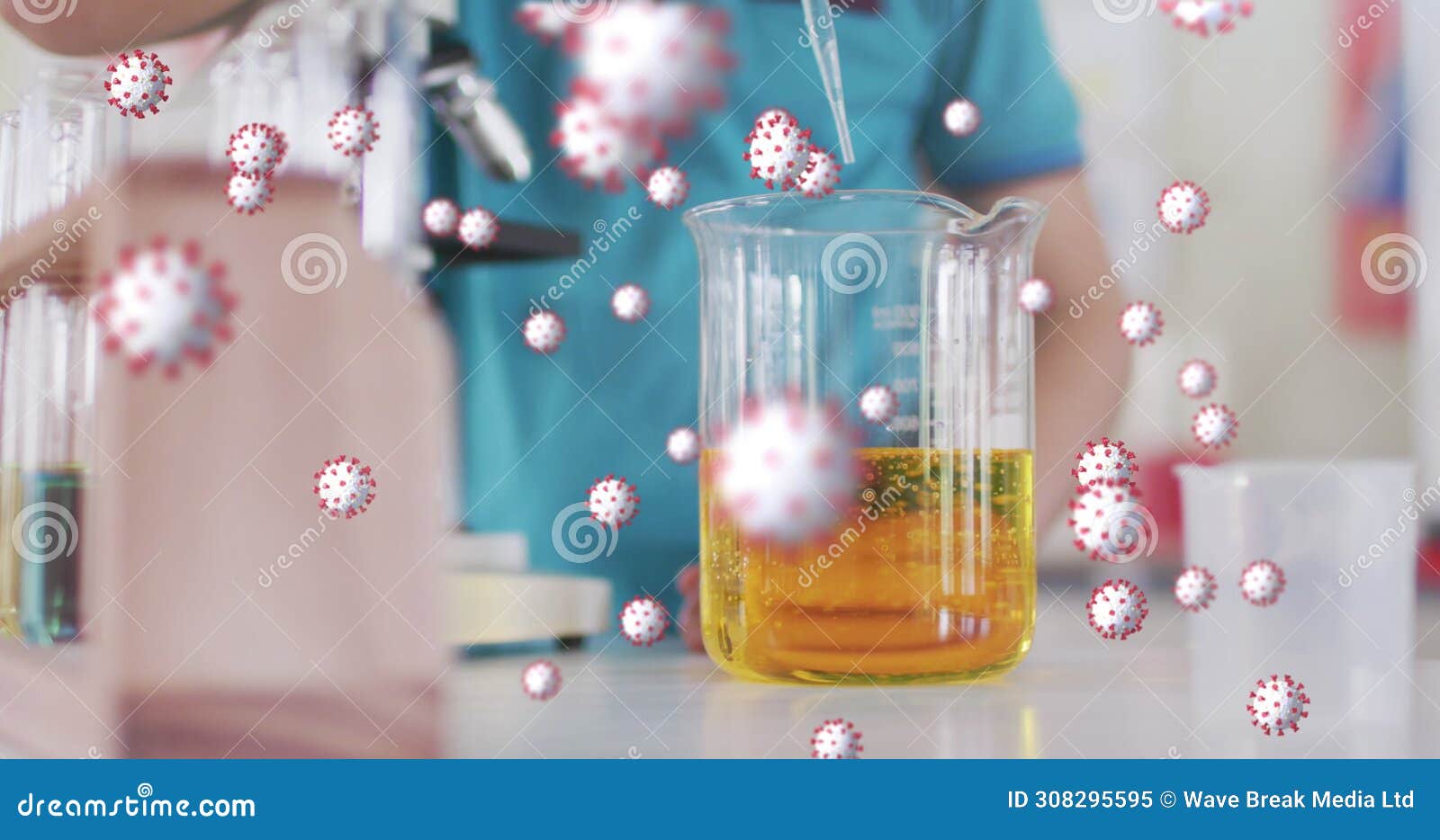 A Science Experiment in Progress at School Stock Image - Image of ...