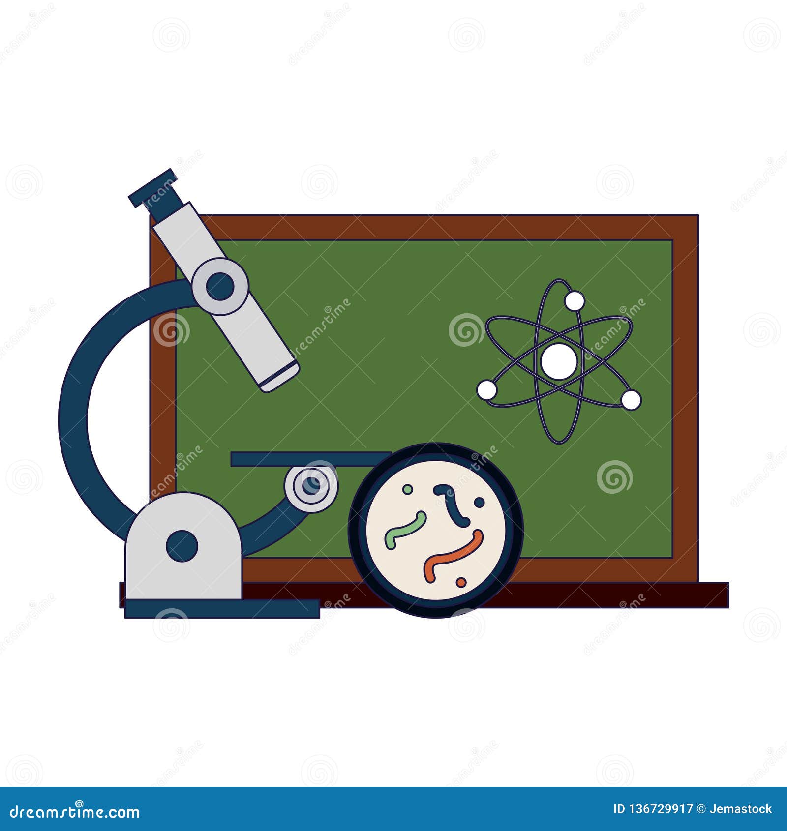 Science Experiments and Investigation Blue Lines Stock Vector ...