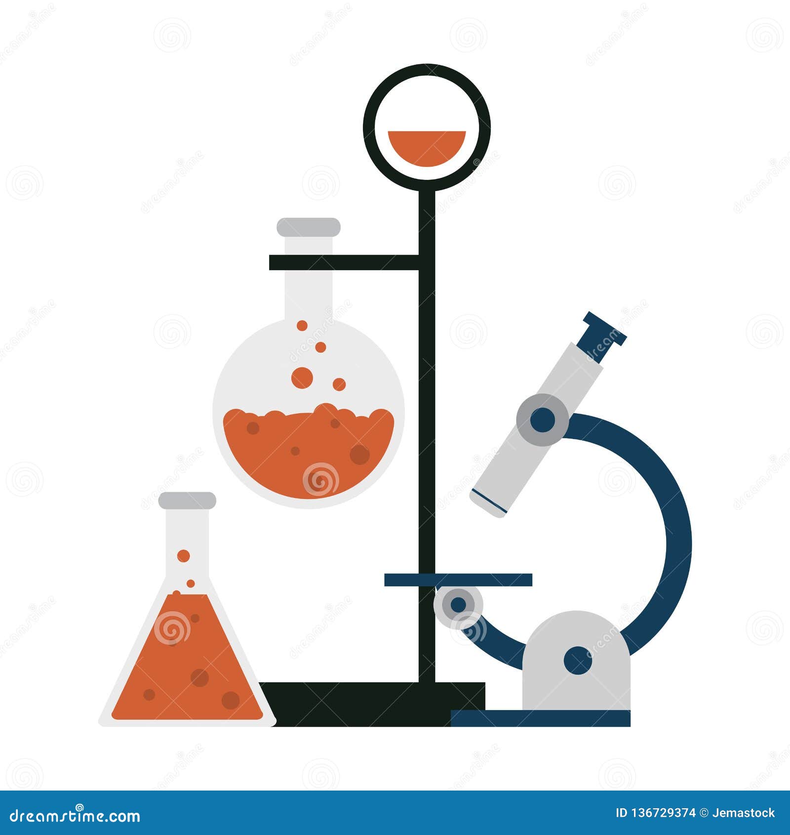 Science Experiments and Investigation Stock Vector - Illustration of ...
