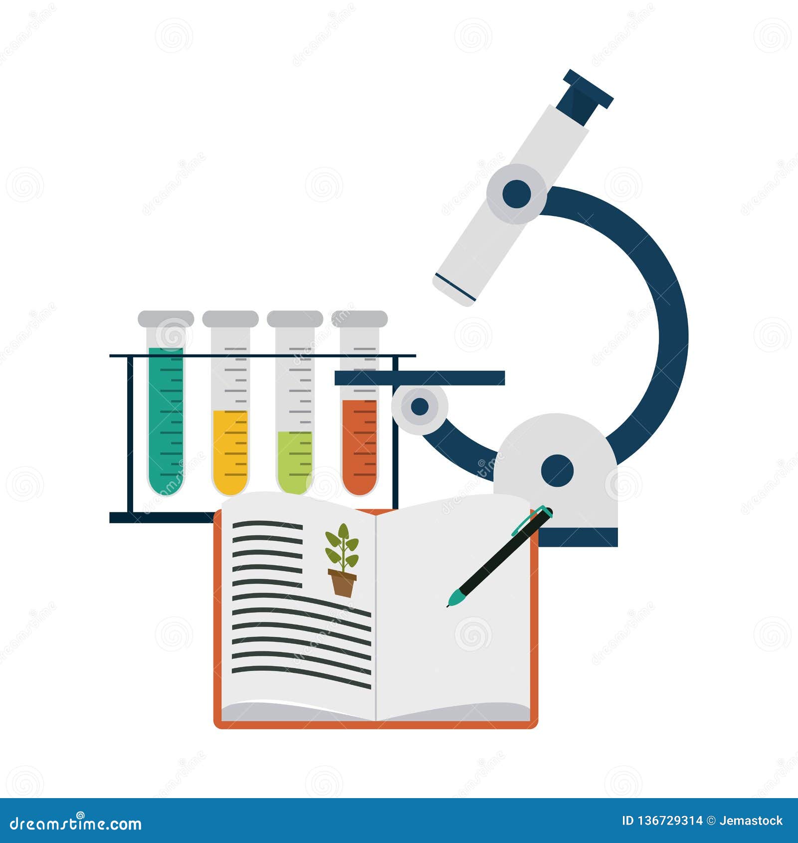 Science Experiments and Investigation Stock Vector - Illustration of ...