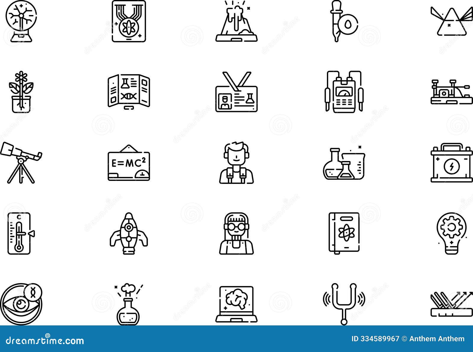 Science Fair Icons Collection is a Vector Illustration with Editable ...