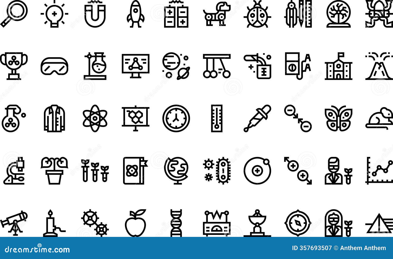 Science Fair Icons High-Quality Vector Icons Collection with Editable ...
