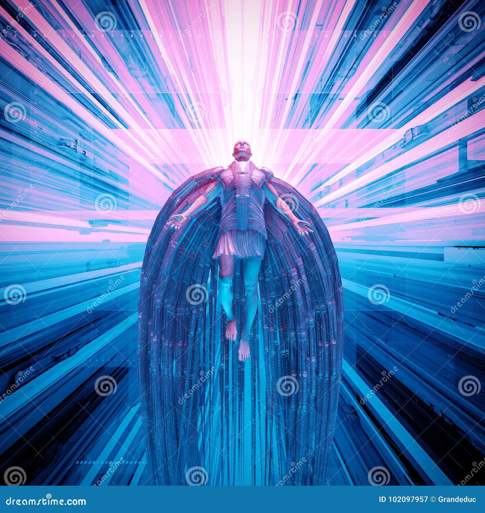 Angel And Floating Souls Royalty-Free Stock Image | CartoonDealer.com ...