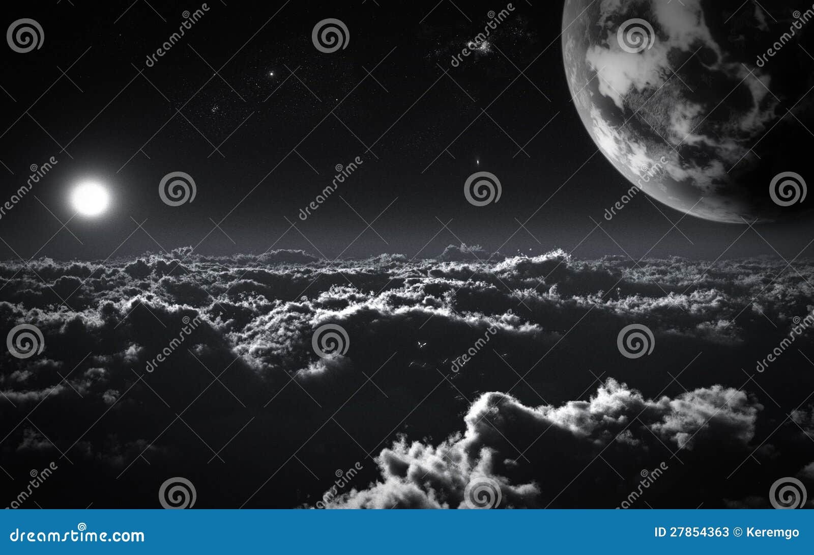 Science Fiction Environment Stock Illustration - Illustration of ...