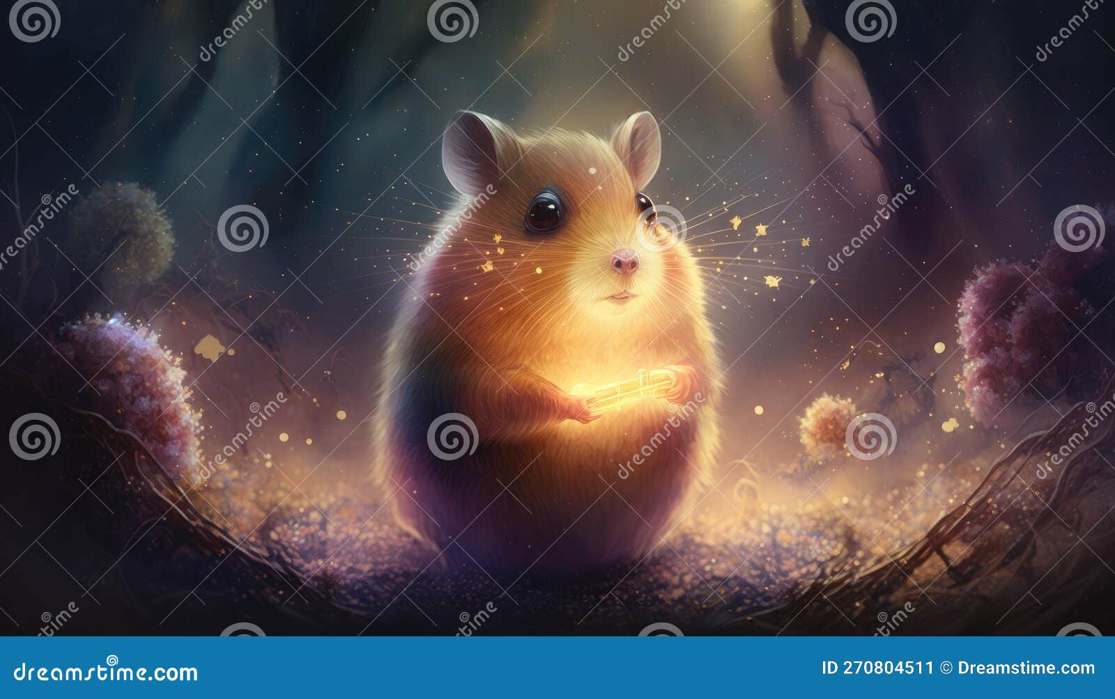 The Science Fiction Hamster. a Creature Beyond Reality. Generative AI ...
