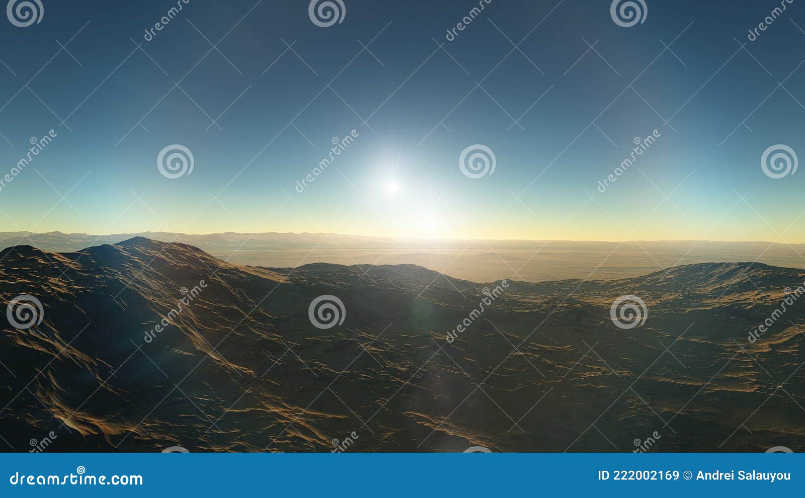 Science Fiction Illustration, Beautiful Space Background, a Computer ...