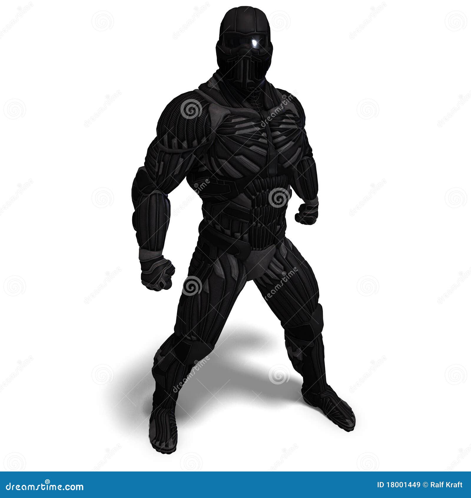 Science Fiction Male Character in Futuristic Stock Illustration ...