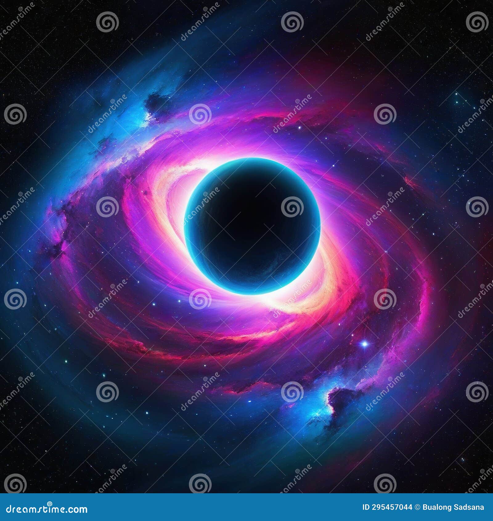 Science Fiction Nebula Image Stock Illustration - Illustration of ...