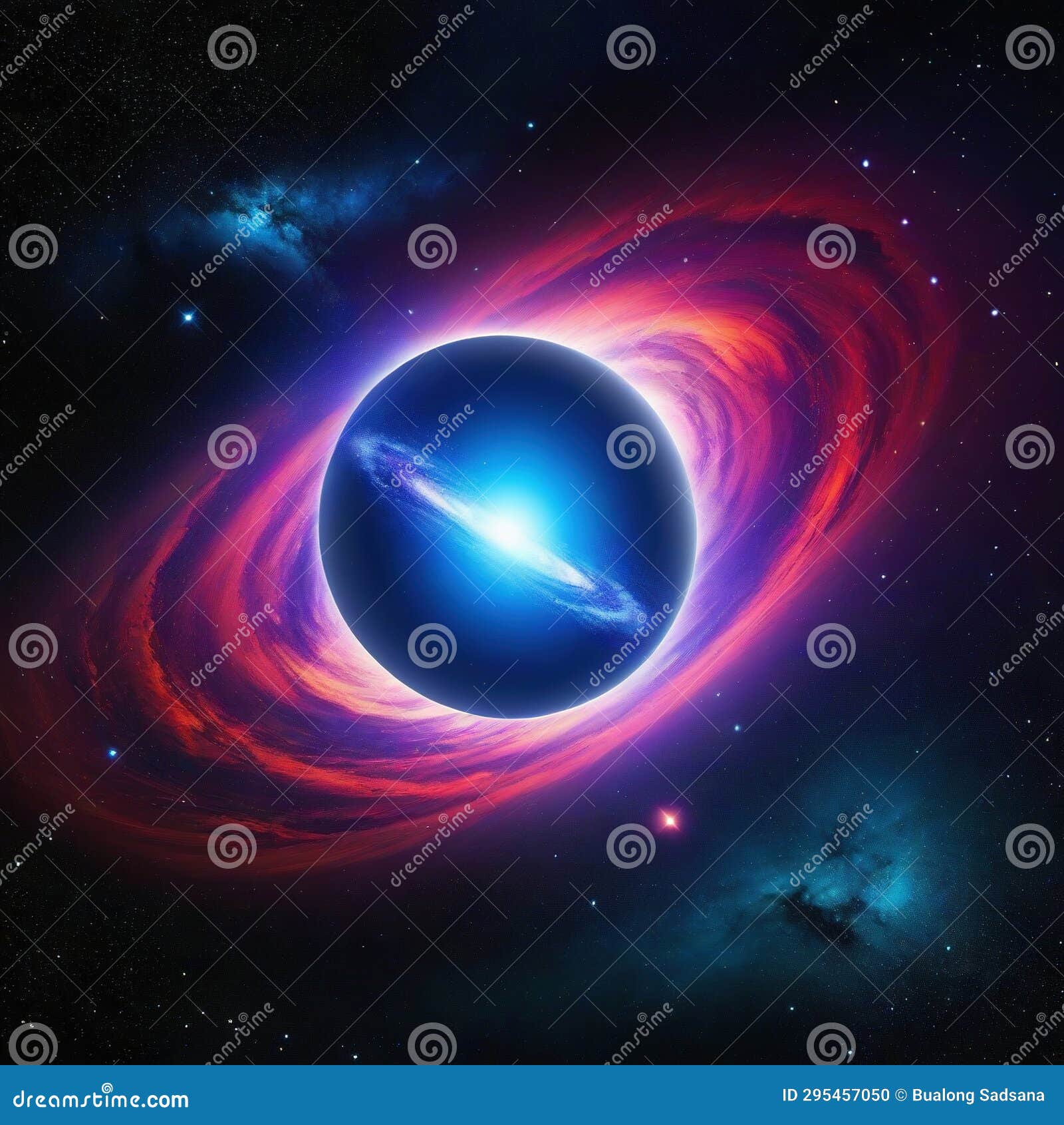 Science Fiction Nebula Image Stock Illustration - Illustration of ...