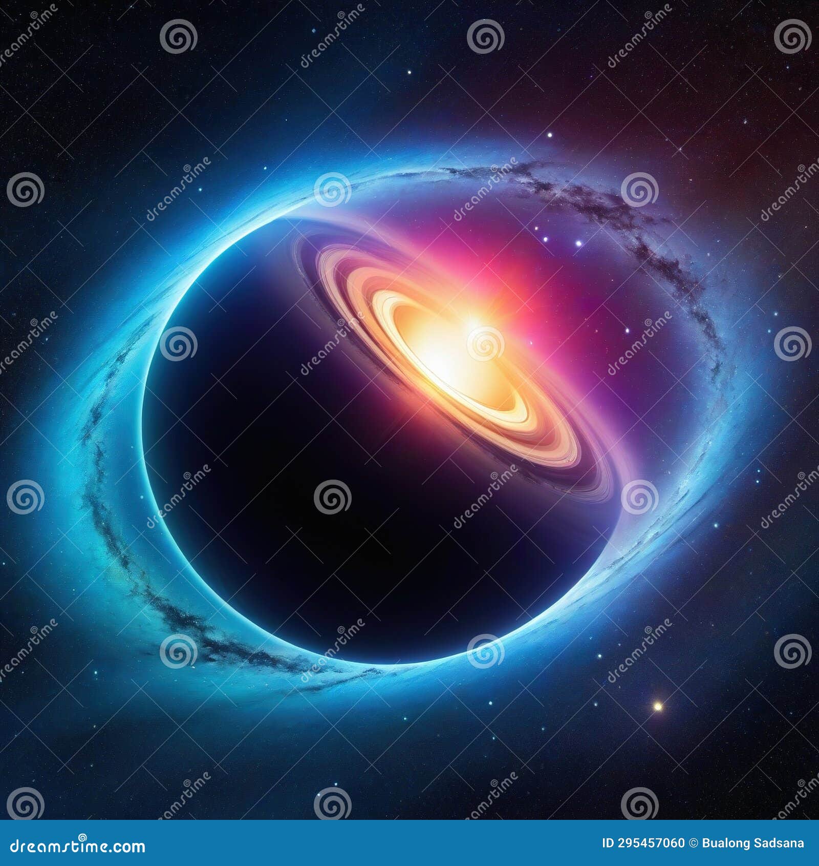 Science Fiction Nebula Image Stock Illustration - Illustration of ...