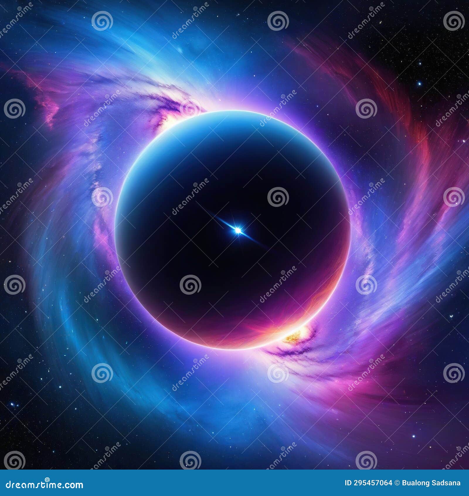 Science Fiction Nebula Image Stock Illustration - Illustration of star ...