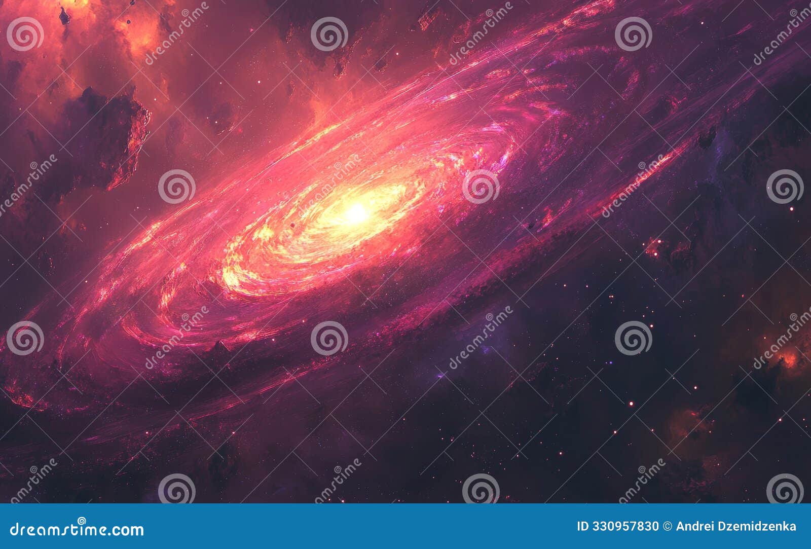 Science Fiction Rendering of a Supernova Explosion in Deep Space. NASA ...