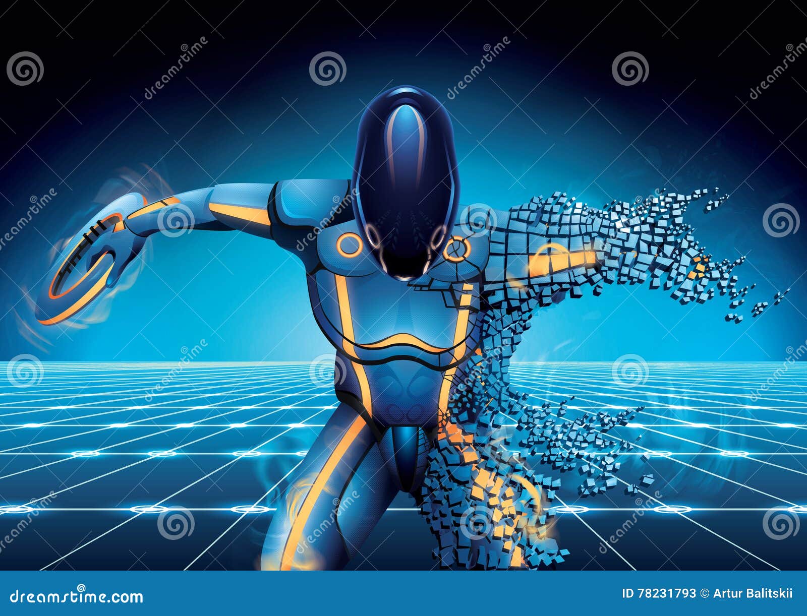 Tron Legacy: A Solid Background With Interconnections Stock Photo ...