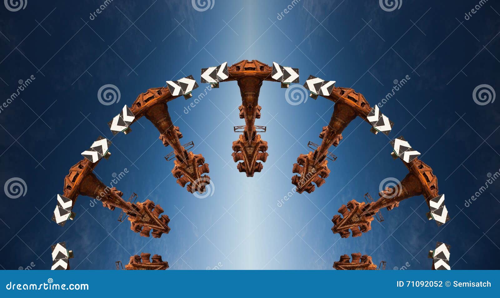 Science Fiction Scene of a Abstract Spaceship at Orbital Stock Photo ...