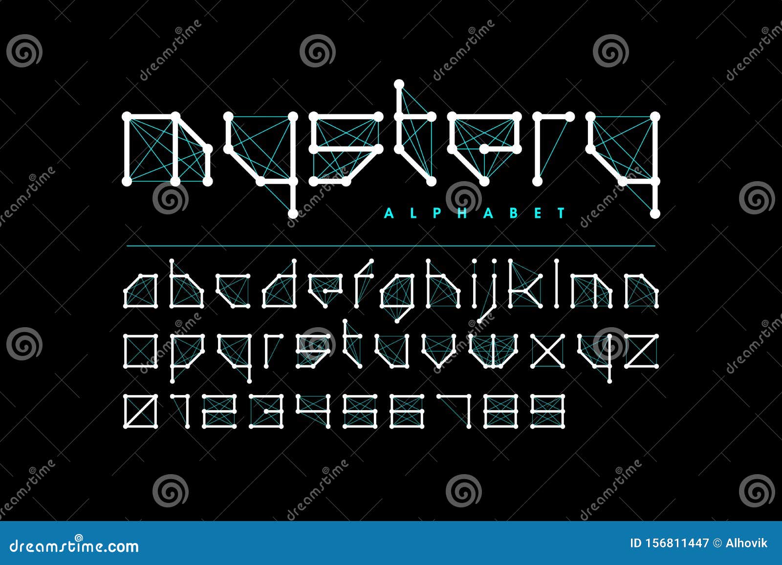 Science Fiction Style Font Design Stock Vector - Illustration of ...