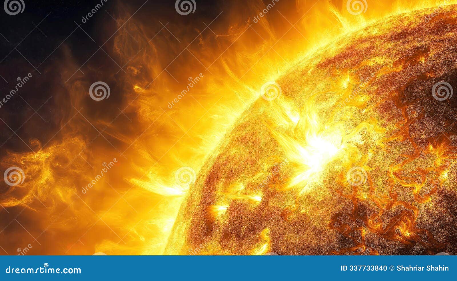 Science Fiction with Wireframe Landscape and Solar Eclipse Design Stock ...