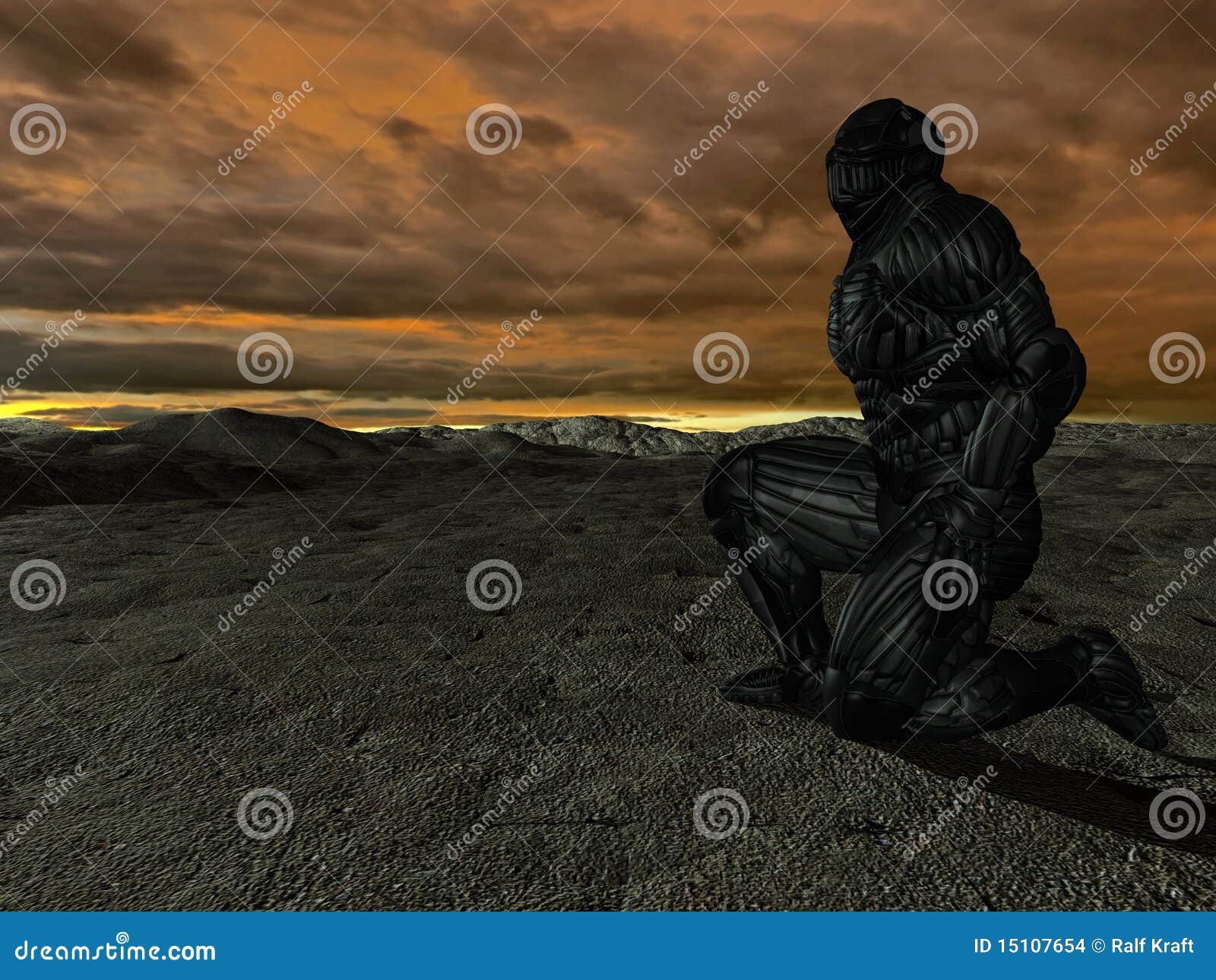 Science Fictional Character In A Strange And Stock Photography ...