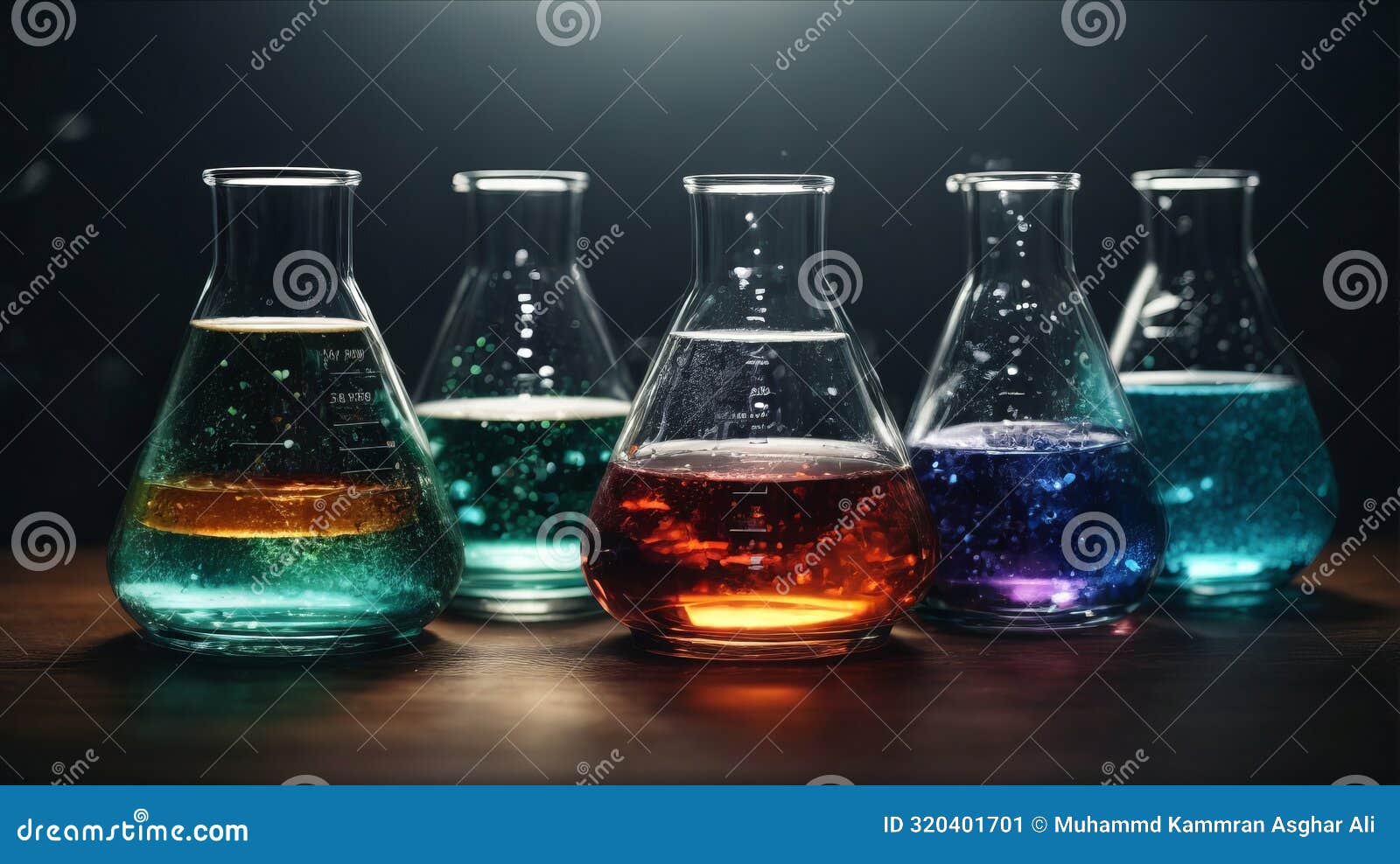 Science Flask Liquid Realistic Set with Volume Symbols Isolated ...
