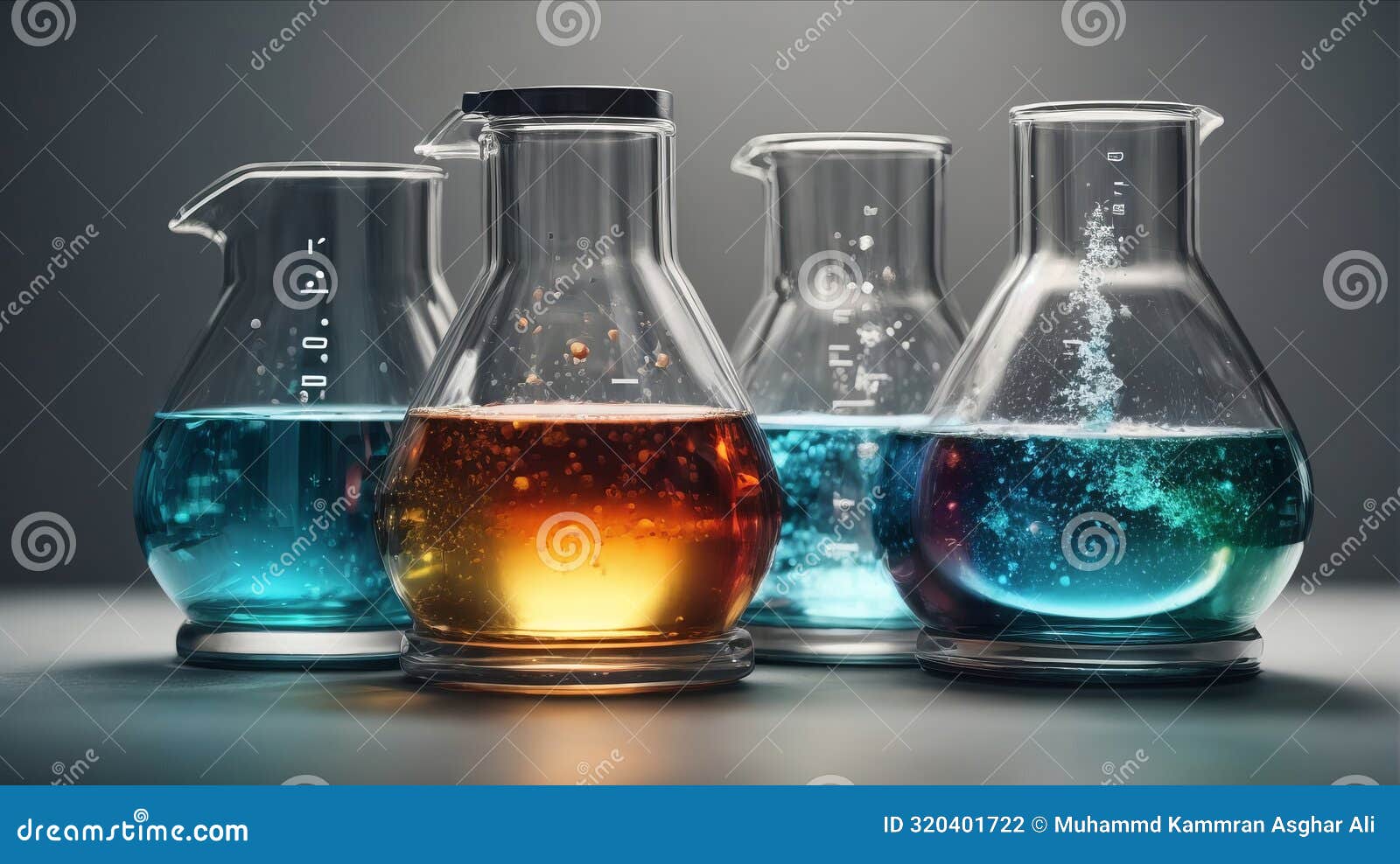 Science Flask Liquid Realistic Set with Volume Symbols Isolated ...