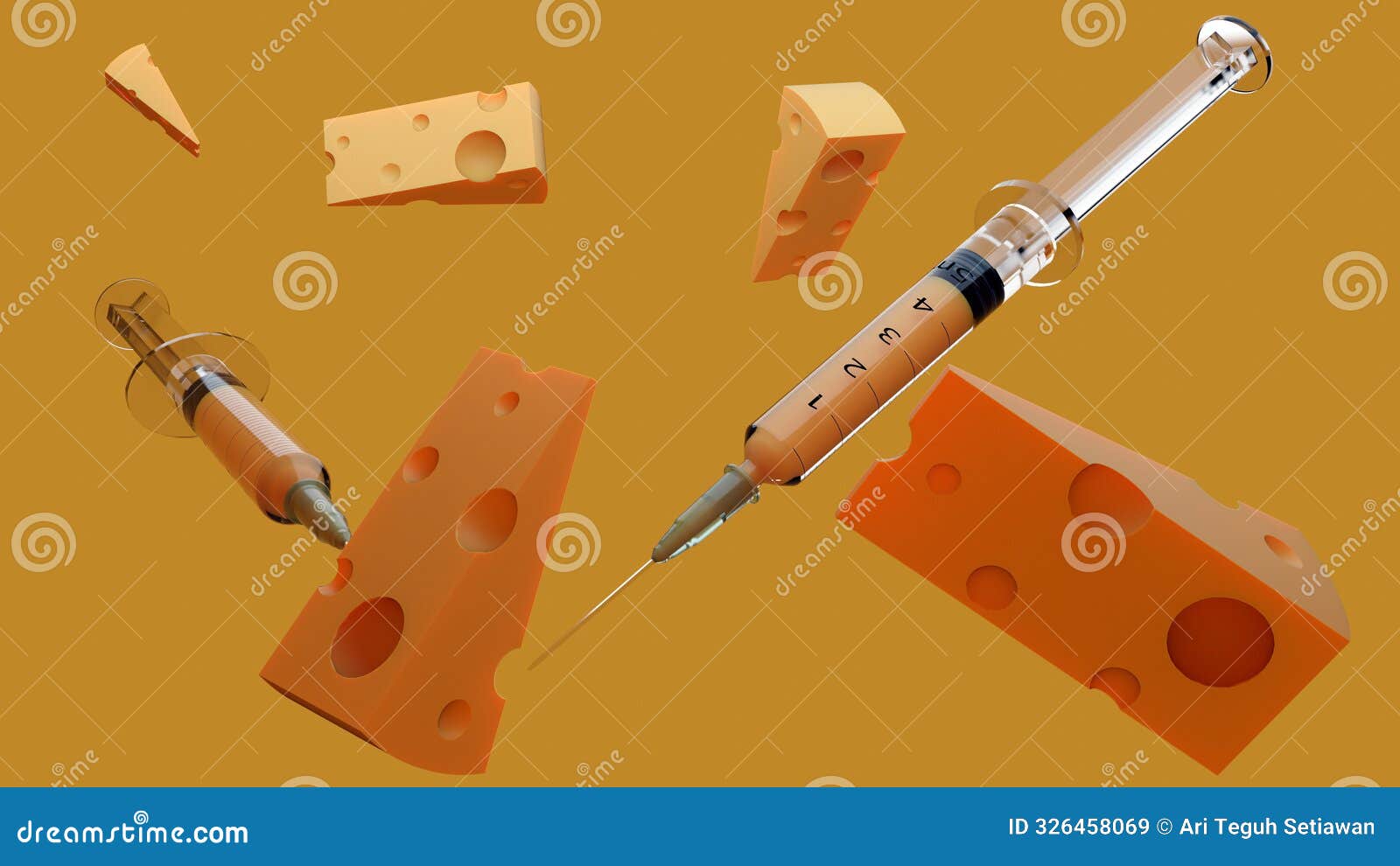 The Science of Food Modification Depicts the Concept of Injecting a ...