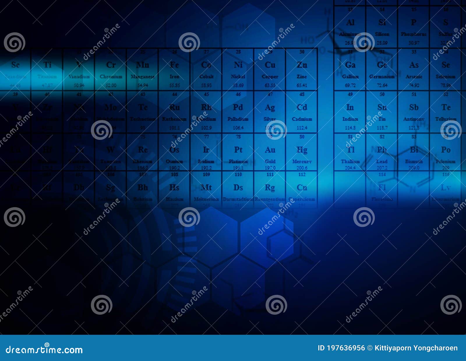 Science Formula & Molecules on Technology Background. Stock Photo ...