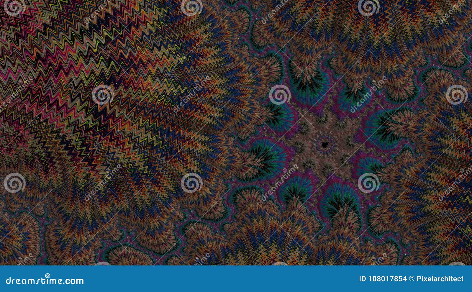 The Science of Fractals - Design 1 Stock Illustration - Illustration of ...
