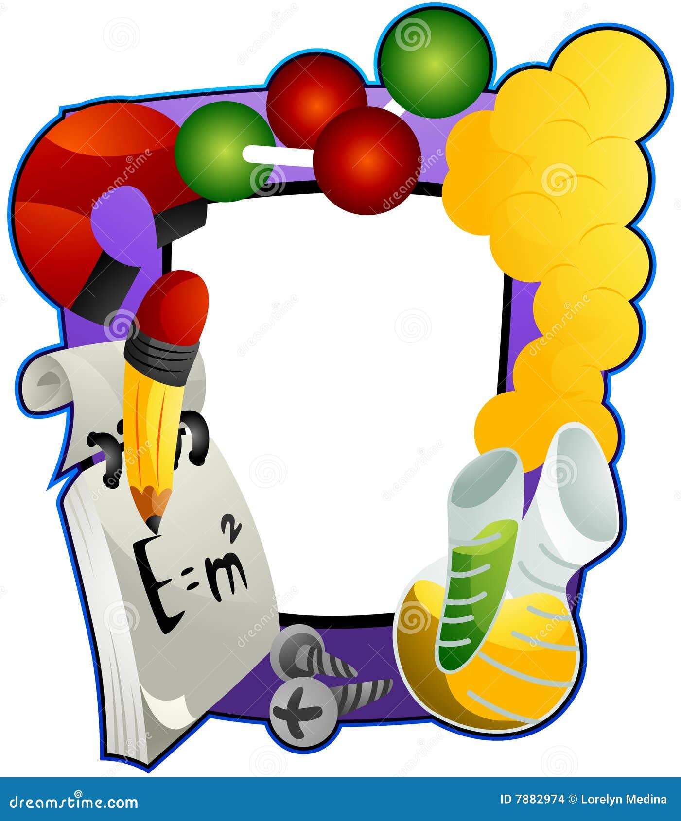 Science Frame stock illustration. Illustration of decoration - 7882974
