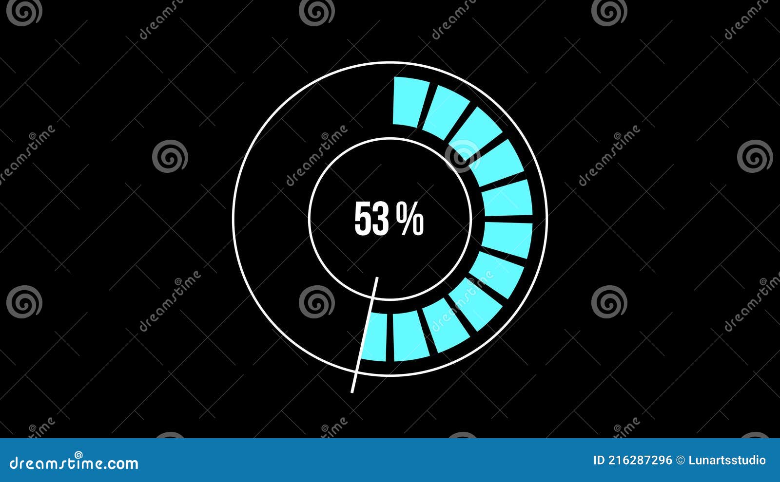 Science Futuristic Loading Circle Ring. Loading Transfer Download ...