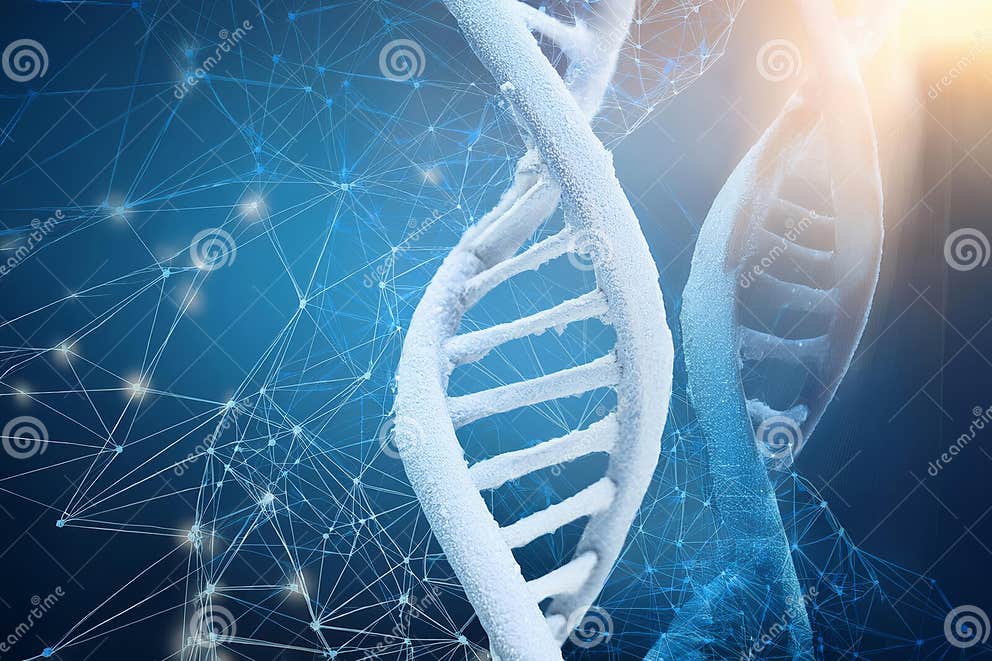 Science of Genetic Human Code Spiral Molecule Structure DNA Stock Photo ...
