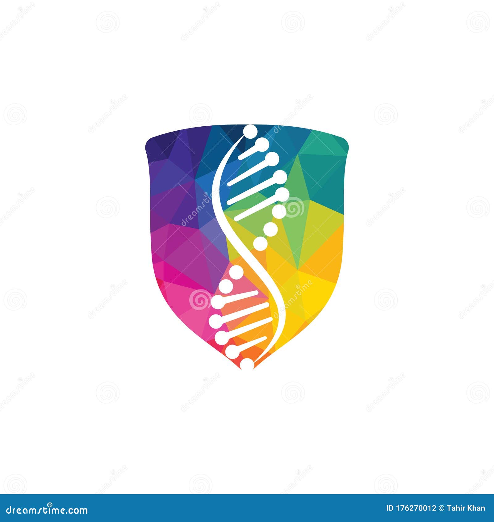 Science Genetics Vector Logo Design. DNA Logo Concept. Stock Vector ...