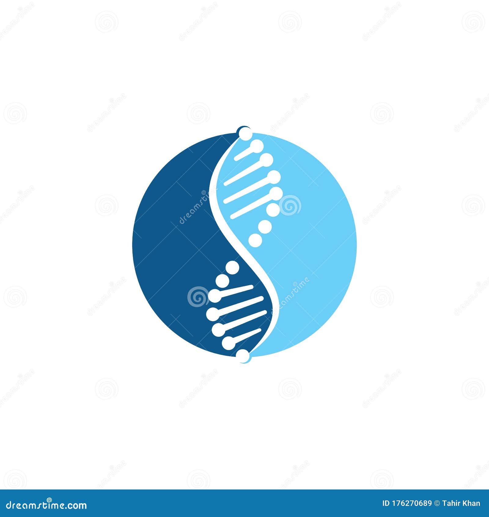 Science Genetics Vector Logo Design. DNA Logo Concept. Stock Vector ...
