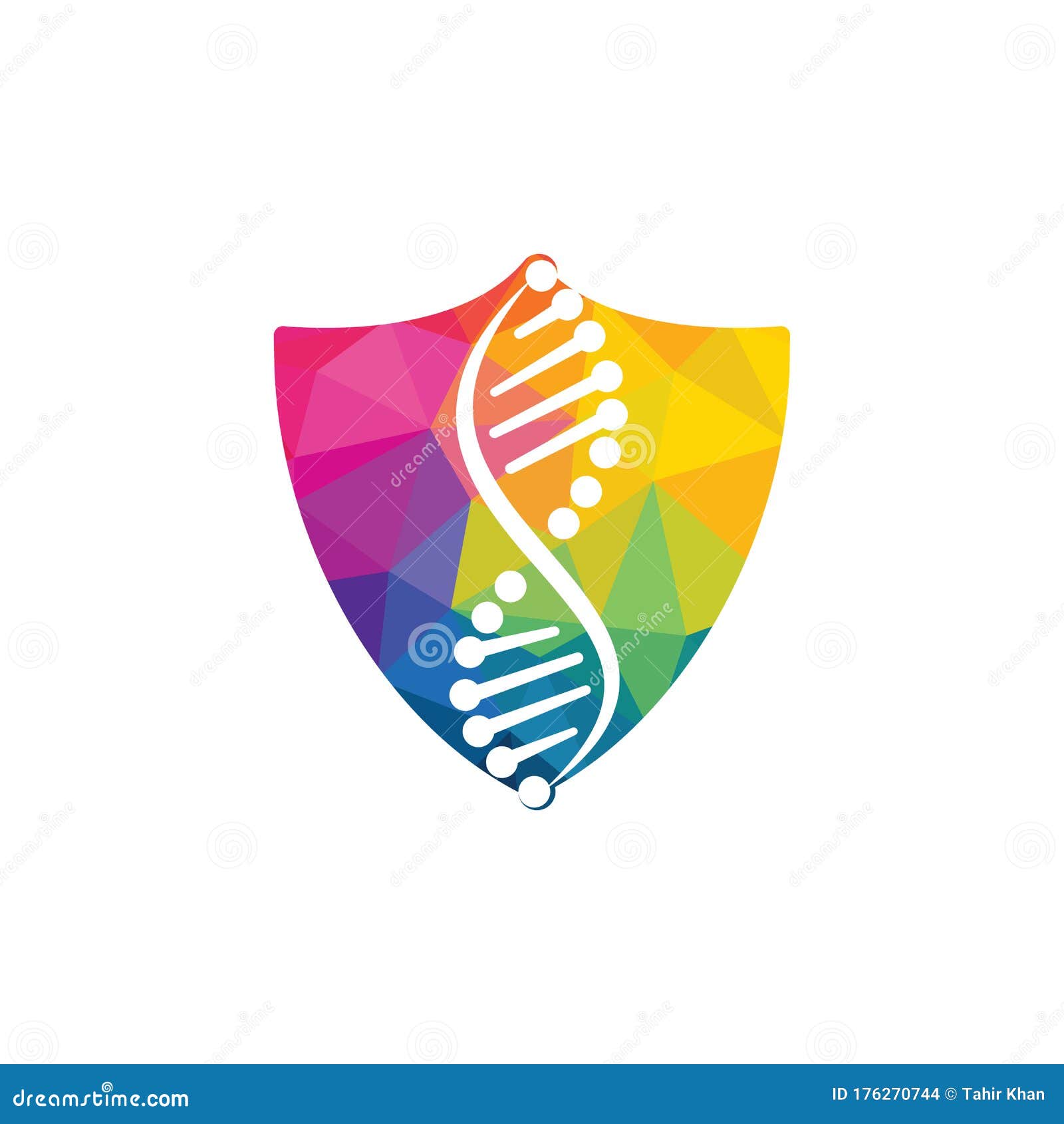 Science Genetics Vector Logo Design. DNA Logo Concept. Stock Vector ...