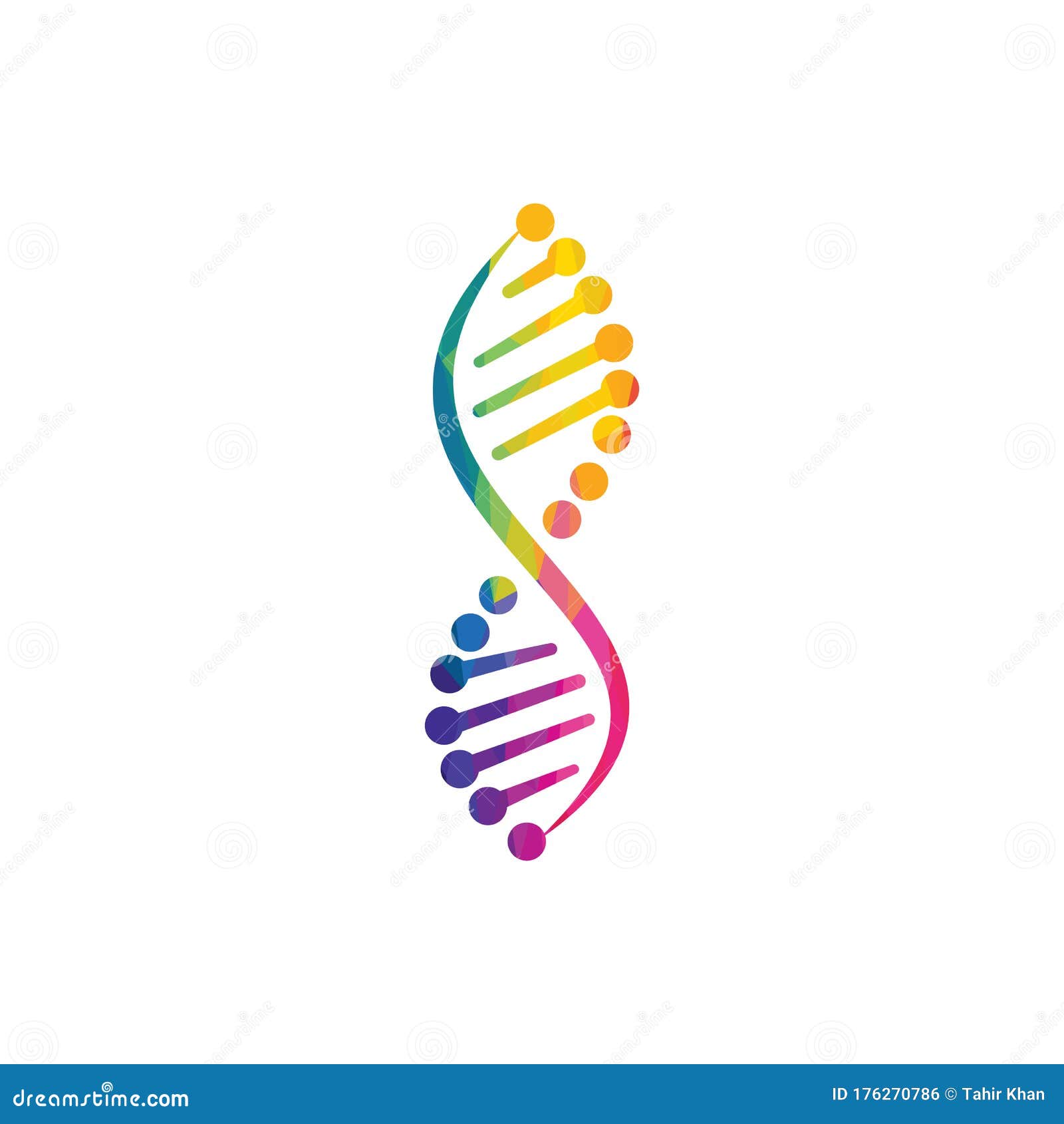 Science Genetics Vector Logo Design. DNA Logo Concept. Stock ...