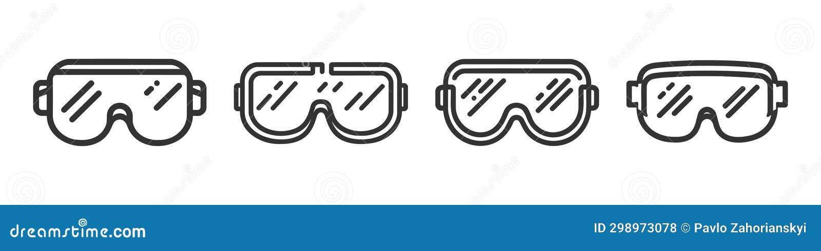 Science Goggles Set, Protective Glasses Collection , Plastic Goggles ...